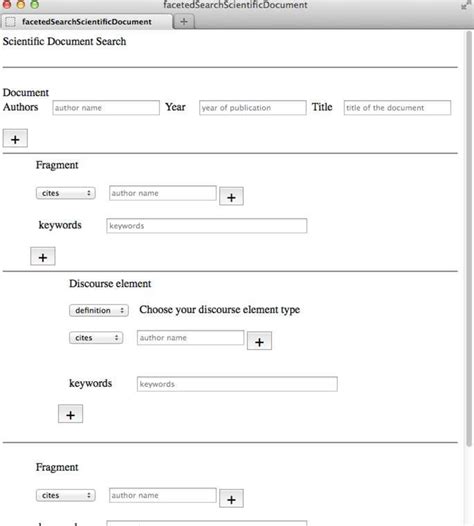 Faceted Search Visual Interface Download Scientific Diagram