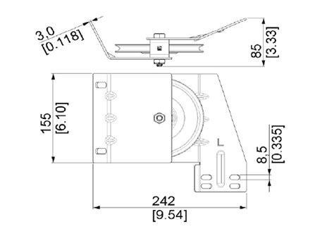 Pulley Bracket 140mm Right Kdb