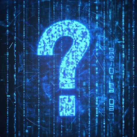 Blue Digital Question Marks Pictures Freepik