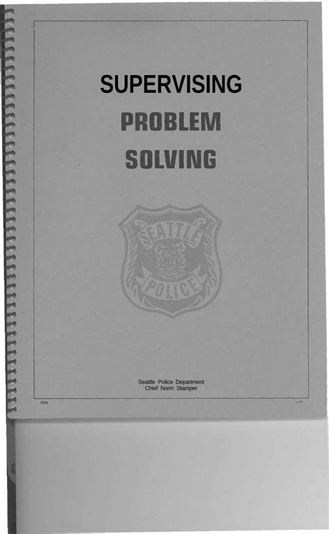 Pdf Supervising Problem Solving Center For Problem Oriented