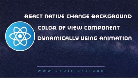 React Native Change Background Color Tutorial