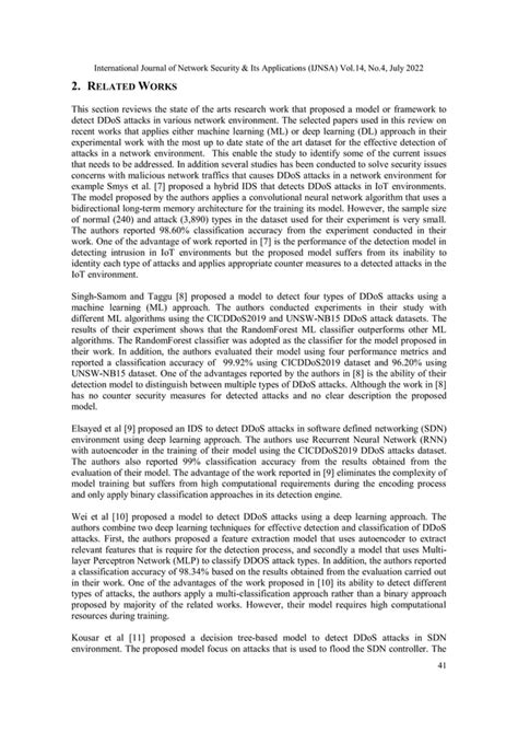 Distributed Denial Of Service Attack Detection And Prevention Model For