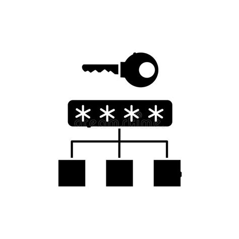 Types Of Passwords Line Icon Isolated Vector Element Stock Vector