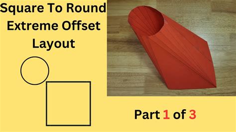 How To Make A Square To Round Layout With Extreme Offset Part 1 Of 3