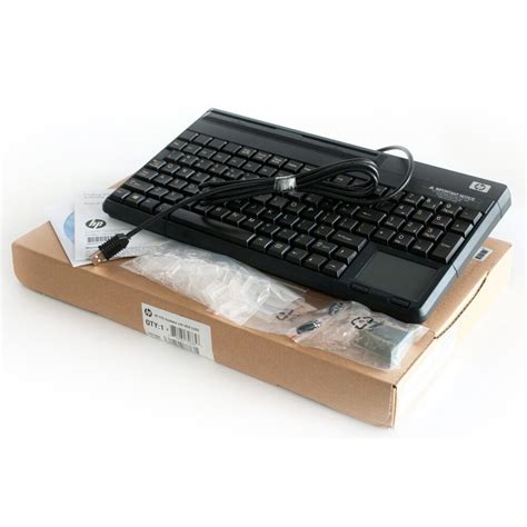 Pos клавиатура Hp вградени тъчпад и четец за карти програмируеми бутони Usb Черен Emag Bg