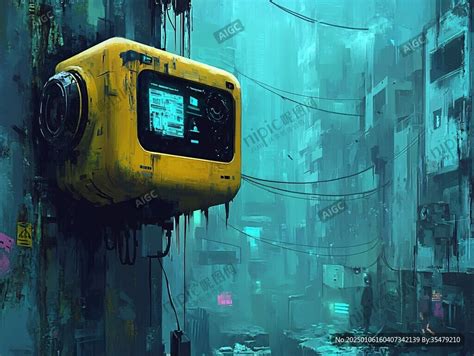 Ai创作图科幻题材插画 概念画loog 赛博朋克美学 科幻原画 赛博朋克世界 科幻场景设计 自主潜水器 无人潜水器 科幻概念图 深海无人潜水器 科幻插画风 Vr插画 沉没的城市 3d概念艺术