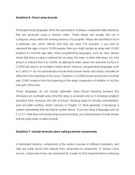 Guideline 6 Check Array Bounds Guideline 6 Check Array Bounds All Programming Languages Allow