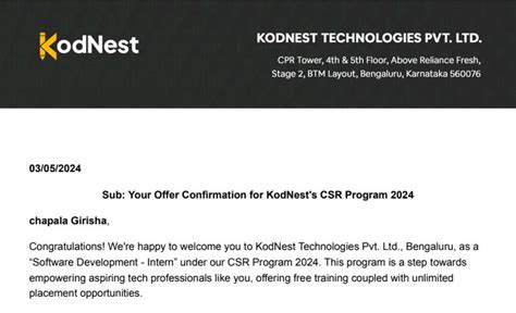 C Girisha On Linkedin Kodnest Kodnest