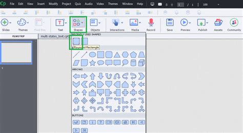 adobe captivate 9 feature create multi state objects