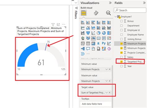 power bi create a radial gauge chart geeksforgeeks