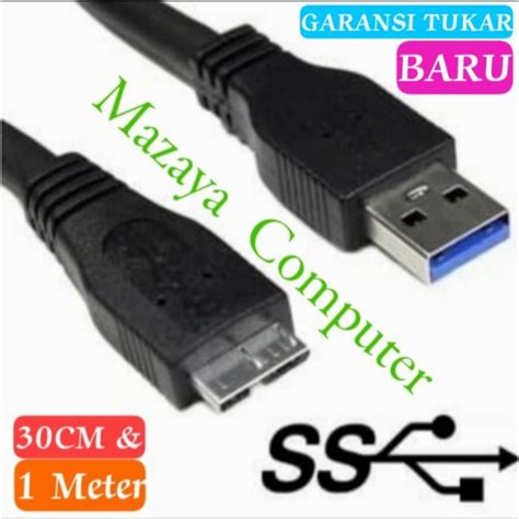Jual Kabel Data Harddisk External Usb Micro B Cable Hdd Ssd Eksternal Shopee Indonesia