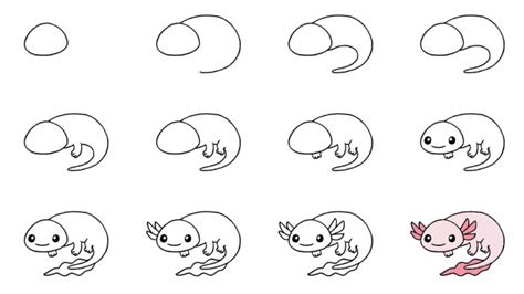 How To Draw An Axolotl Step By Step Hand Of Art