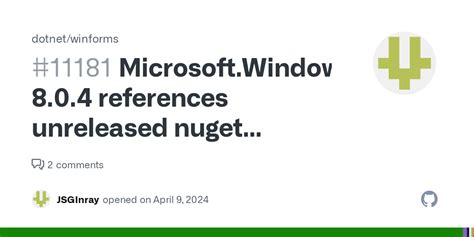 microsoft windowspatibility 8 0 4 references unreleased nuget