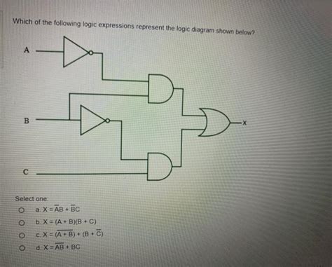Solved The logic gate combination that represents the | Chegg.com