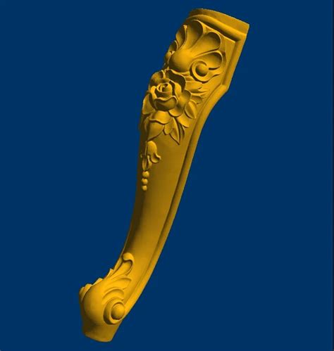 New 3d Model Stl Relief Stl Format Cnc Table Chair Legs Furniture Leg