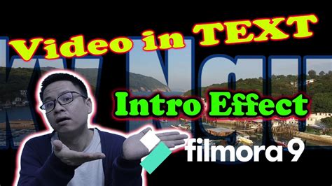 Filmora 9 Intro Effects Creating Video In Text Effect Youtube
