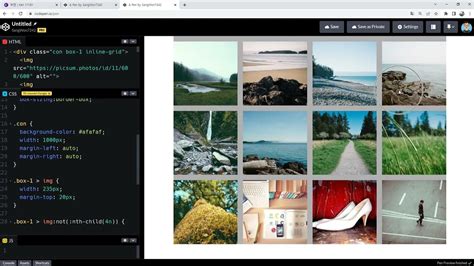 22 11 29 Html Css 강좌 99강 그리드 여백 전통적인 방법 작업 2 아이템의 너비를 퍼센트 빼기 픽셀로