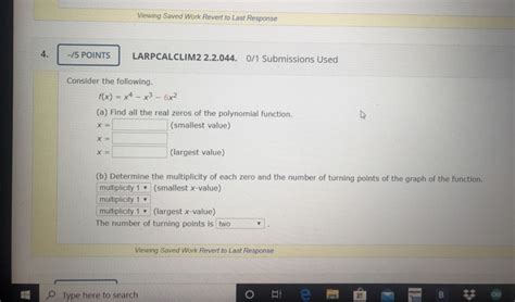 solved viewing saved work revert to last response 5 points