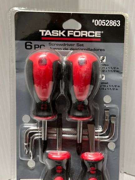 Task Force Tool Sets Includes One Piece Screwdriver Set One Piece Hobby Knife Set