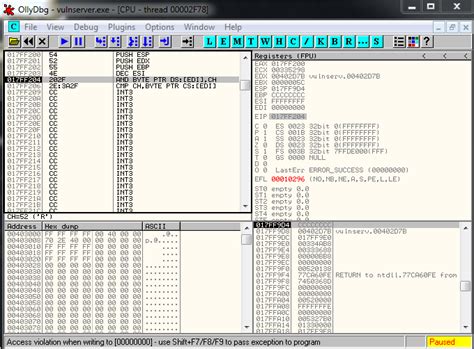 Exploit Development Vulnserver Trun Jmp Eax Happy Hacking