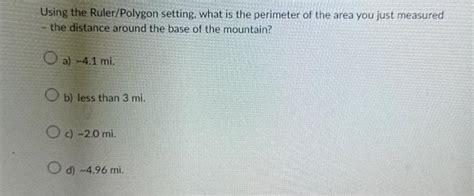[solved] using the ruler polygon setting what is the peri