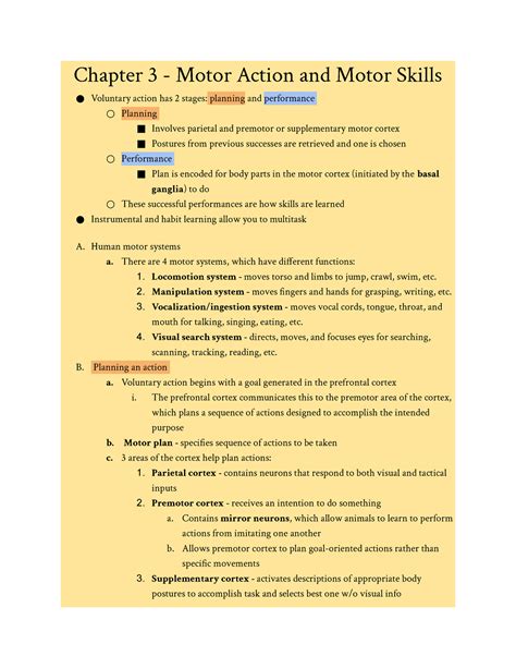 Cognition Ch 3 Chapter 3 Summary Notes For Professor Glass Based