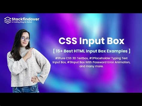 CSS Input Box Best HTML Input Box Examples YouTube
