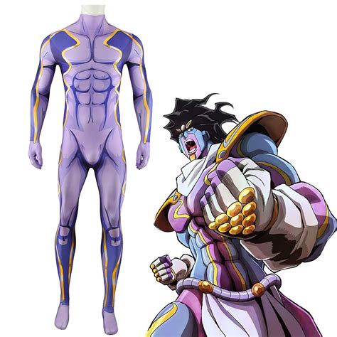 Jojos Bizarre Adventure Star Platinum Costume Bodysuit Star Platinum