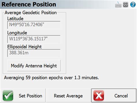 Reference Receiver Position