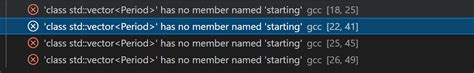 C Refer To Member In Vector Keeps Popping Mistakes Stack Overflow