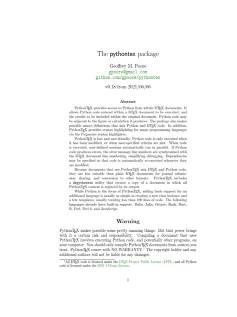 pythontex pdf command line interface python programming language