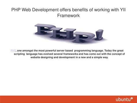 Ppt Php Web Development Company Powerpoint Presentation Free