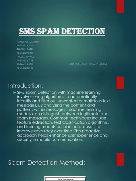 Sms Spam Detection 1 Pdf Spamming Machine Learning Sms Spam Detection 1 Pdf Spamming Machine Learning