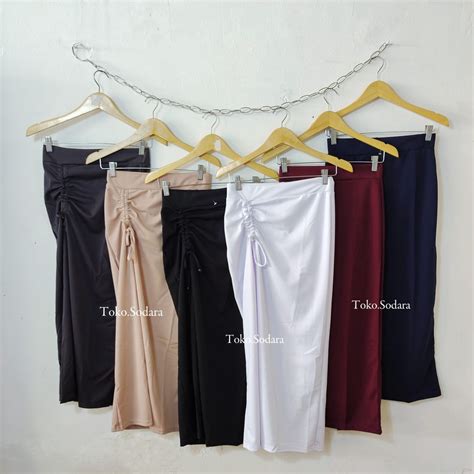 Jual Rok Span Scuba Tali Serut Rok Span Serut Rok Span Scuba Shopee Indonesia