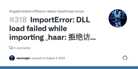 Importerror Dll Load Failed While Importing Haar 拒绝访问。 · Issue 318