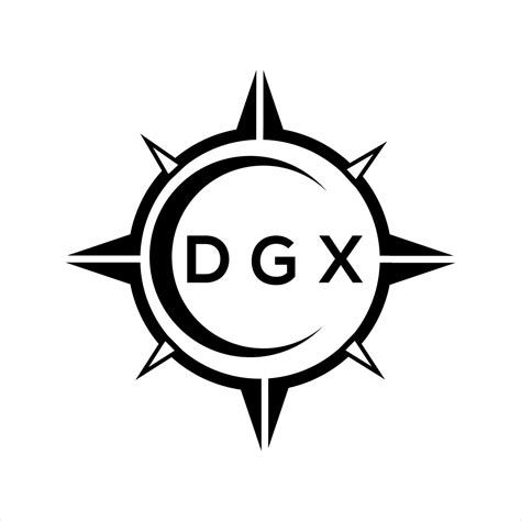 Dgx Abstract Technology Circle Setting Logo Design On White Background
