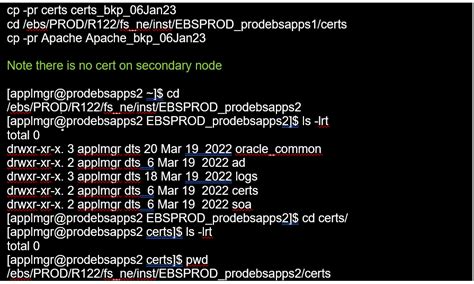 renewal of expired ca signed certificates in oracle e business suite
