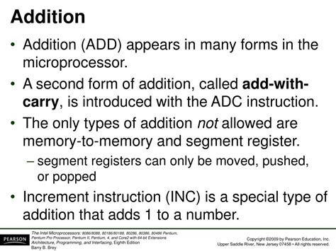 Ppt Chapter 5 Arithmetic And Logic Instructions Powerpoint