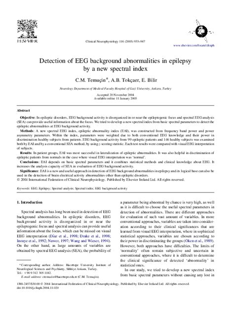 pdf detection of eeg background abnormalities in epilepsy by a new