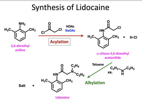 Lidocaine Synthesis Flashcards Quizlet