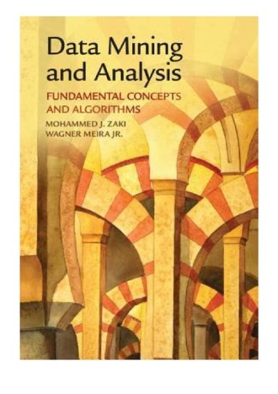 e book download data mining and analysis fundamental concepts and
