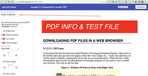 the set url of the pdf file input field shows [object arraybuffer