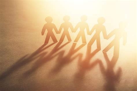 Premium Photo Paper People On Brow Background