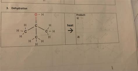 Solved Dehydration Chegg