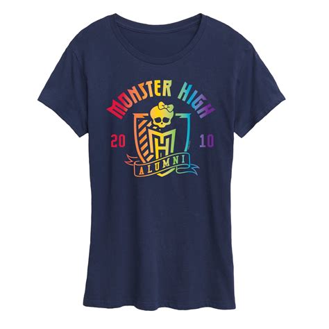 Monster High Alumni Crest Pride Lgbt Womens Short Sleeve Graphic
