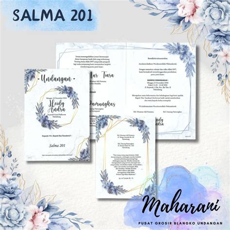 Jual Blangko Undangan Atau Kertas Undangan Pernikahan Merek Salma 201 Dengan Bahan Kertas Bc