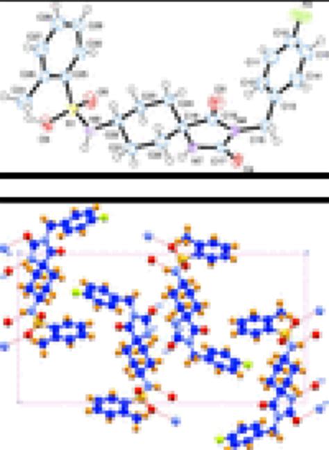 The Molecular Structure With Displacement Ellipsoids Drawn At The 50