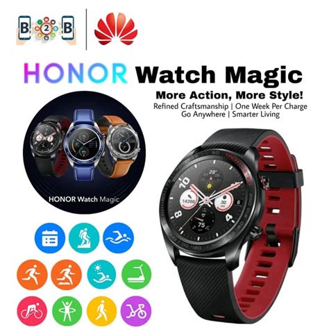 Jual HONOR Watch Magic TLS-B19 - Smart Watch Huawei | Shopee Indonesia