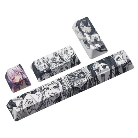 Ahegao Anime Keycaps Dye Subbed Keycap Space Bar For Diy Mechanical Keyboard Anime Keycaps