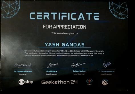 Yash Gandas On Linkedin Geekathon Innovation Teamwork